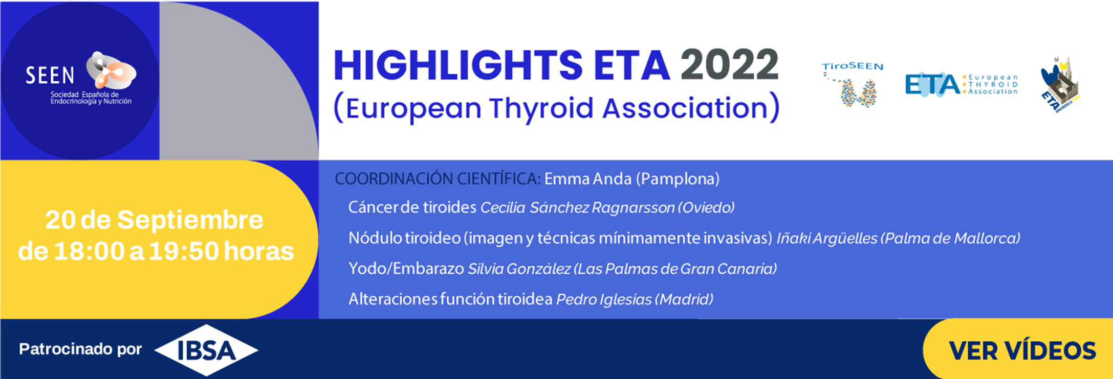 Videos de los HIGHLIGHTS ETA 2022 - SAEDYN